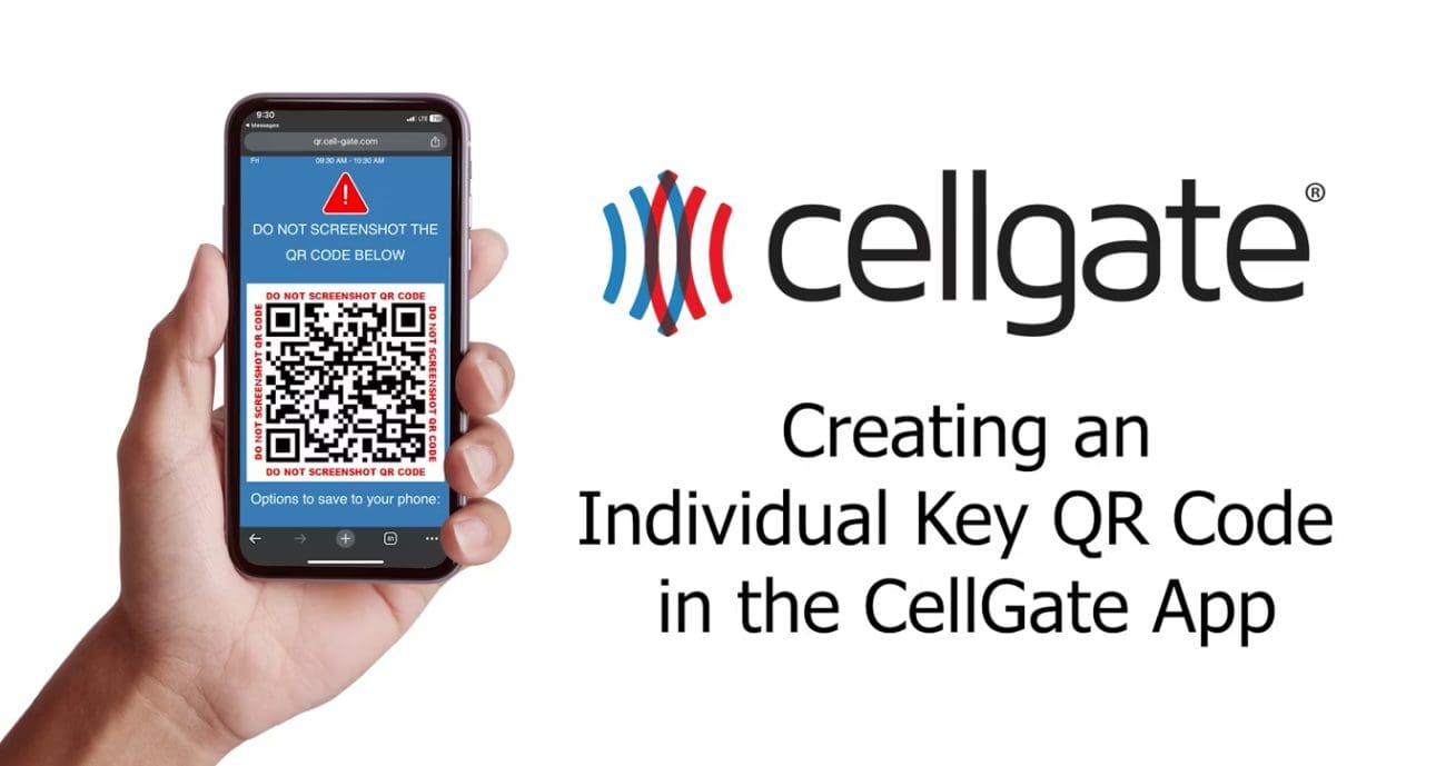 Create Individual Keys | CellGate App Tutorial